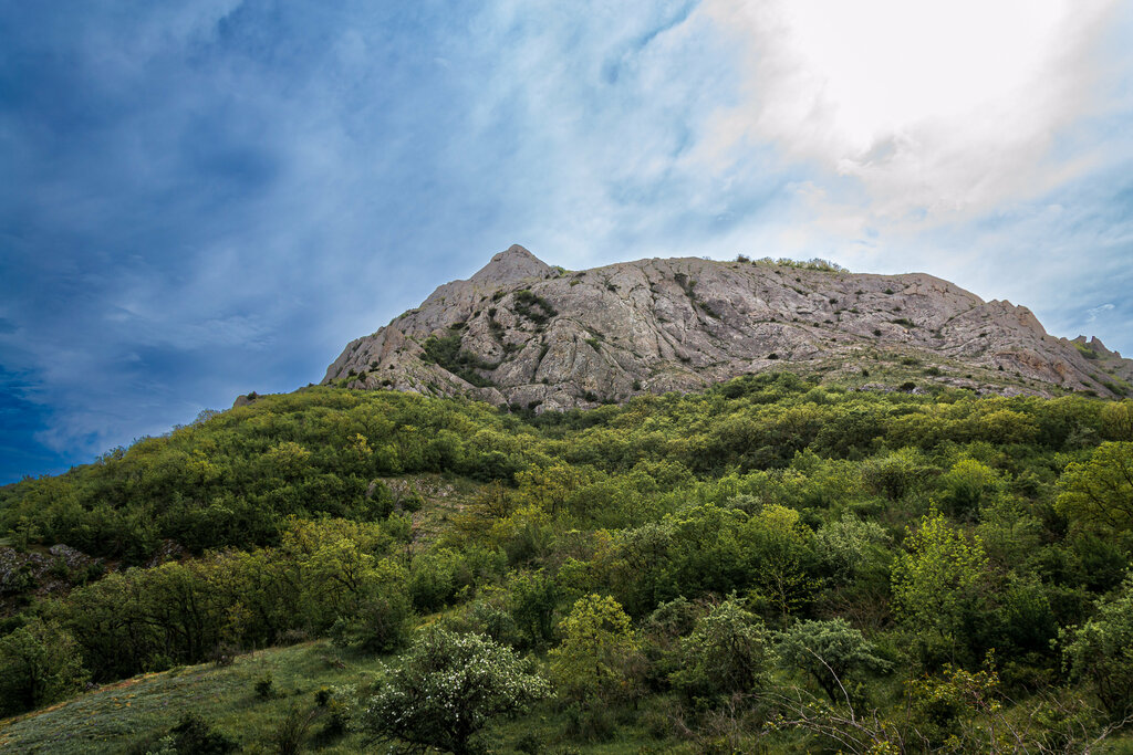 Dağ zirvesi Гора Эчки-Даг, Kırım Cumhuriyeti, foto