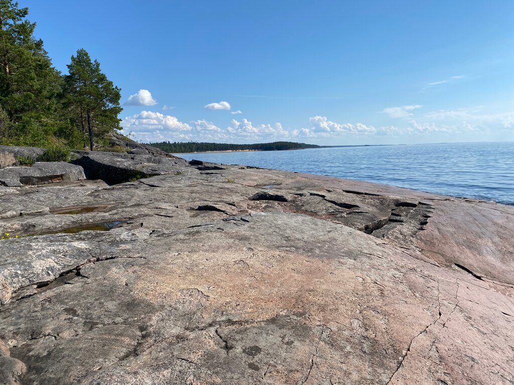 Turistik yerler Petroglyphs, Karelya, foto