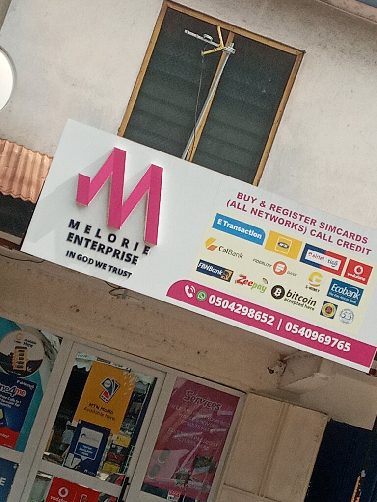 Para transferleri Melorie enterprise, Akra, foto