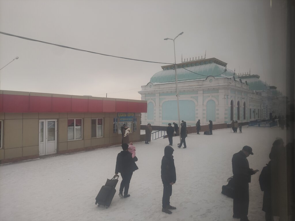 Tren garları Kazalinsk Station, Kızılorda eyaleti, foto