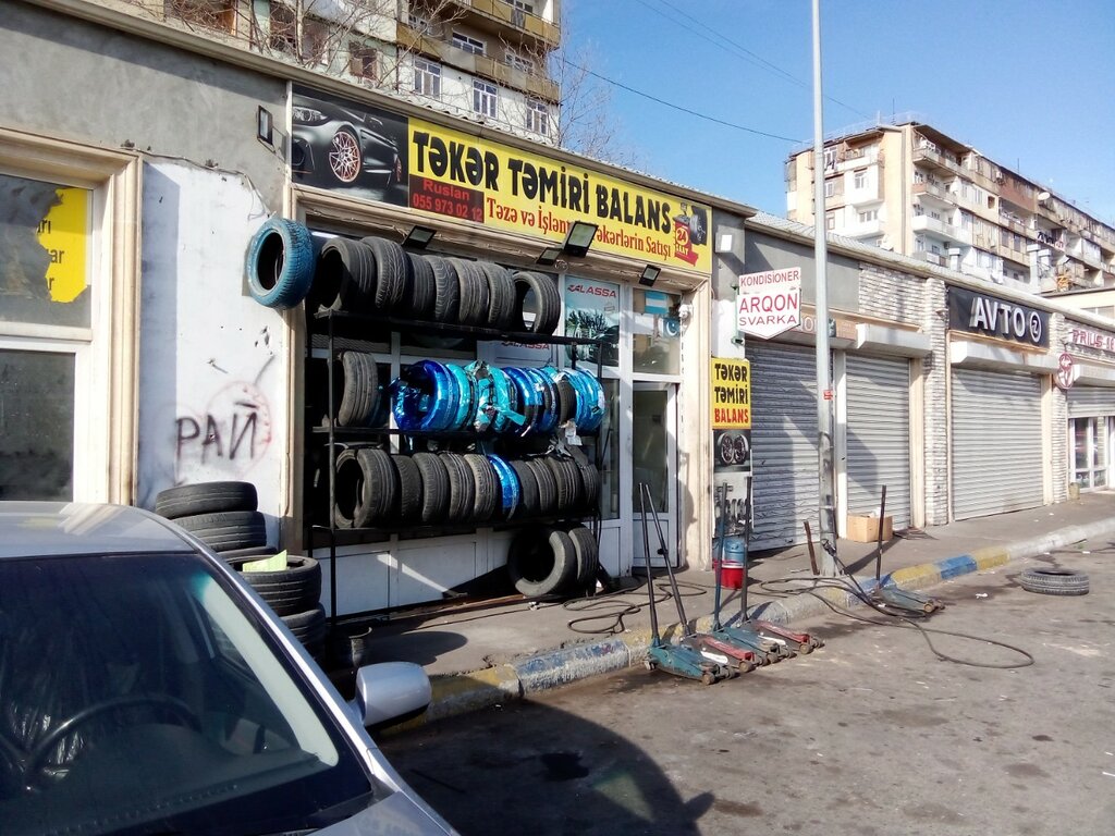 Oto lastik tamiri Təkər təmiri balans, Bakü, foto
