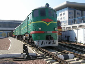 Kyiv railway transport museum (Kyiv, Solomianskyi District, mikroraion Solomianka), müzeler ve sanat galerileri  Kiev'den