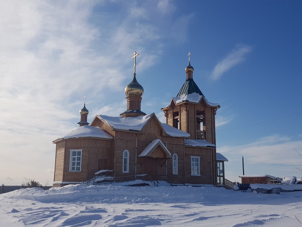 Ortodoks kiliseleri Церковь Михаила Архангела, Krasnoyarski krayı, foto