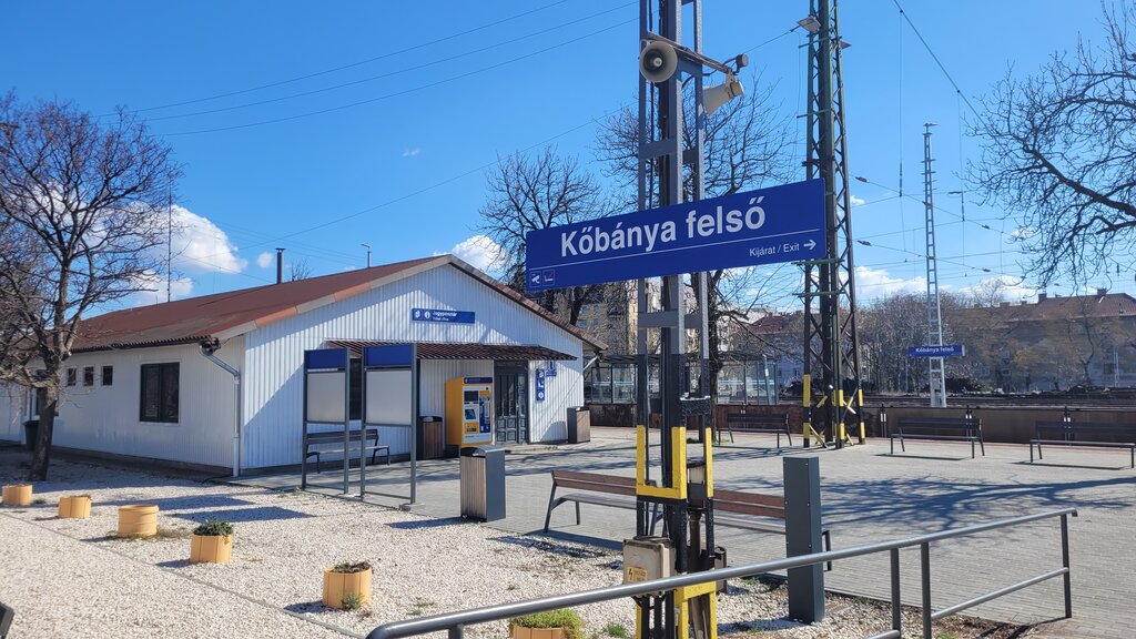 Tren istasyonu Kobánya felso, Budapeşte, foto