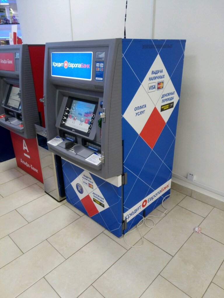 ATM'ler Кредит Европа банк, банкомат, Tula, foto