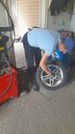 Шиномонтаж (Zheleznodorozhnaya ulitsa No:18, posyolok gorodskogo tipa Kamenka), oto lastik tamiri  Voronejskaya oblastından