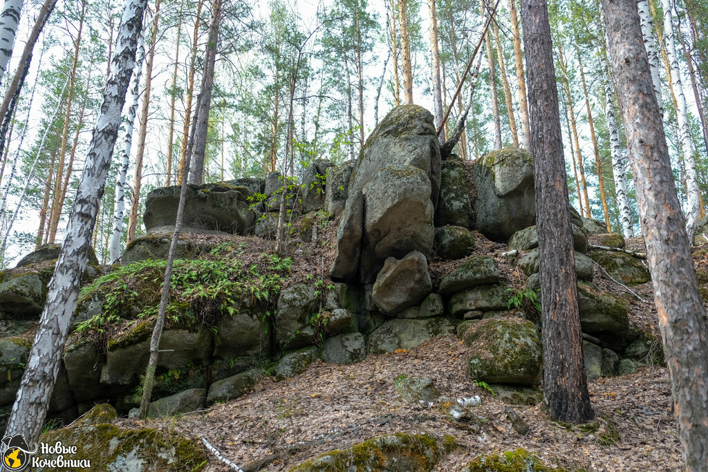 Dağ zirvesi Mountain peak, Sverdlovskaya oblastı, foto