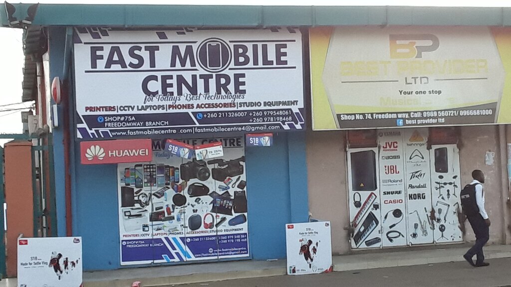 Cep telefonu ve aksesuarları satış mağazaları Fast Mobile Centre, Lusaka, foto