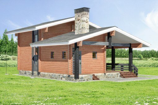 Yazlık ev inşaatı Katan i Partnery, Tarko‑Sale, foto