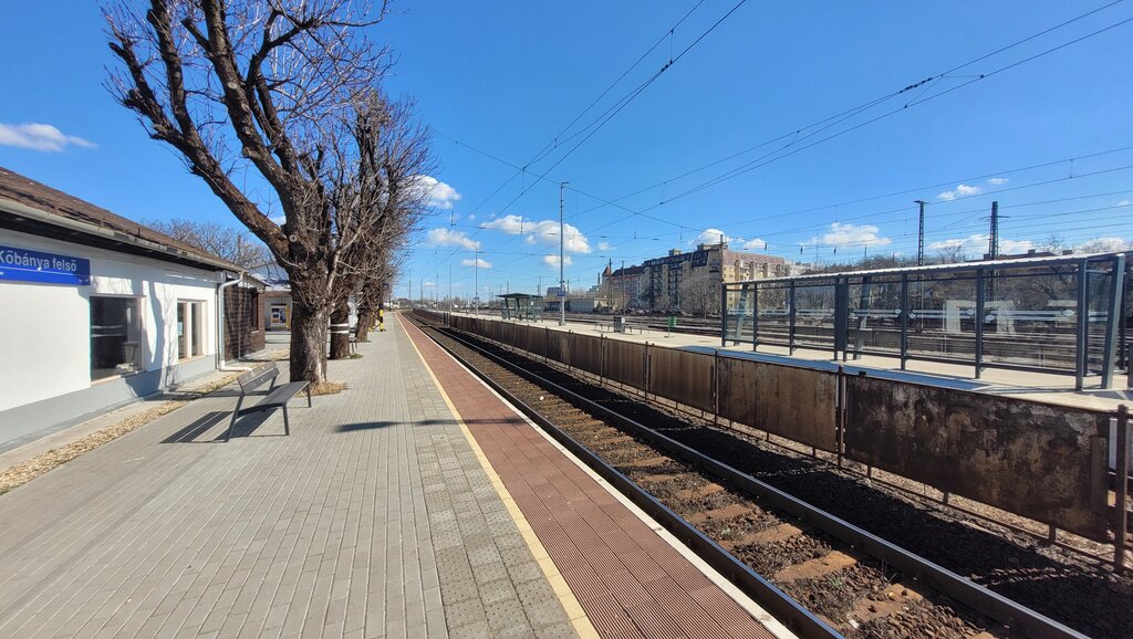 Tren istasyonu Kobánya felso, Budapeşte, foto