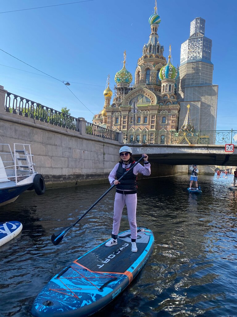 Kürek sörfü Sup-patrol, Saint‑Petersburg, foto