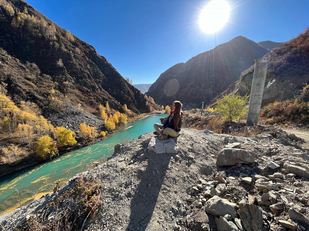 Turistik yerler Kora Gorge, Zhetysu ili, foto