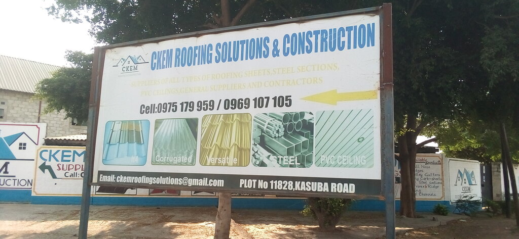 Çatı ve çatı materyalleri Ckem Roofings, Lusaka, foto