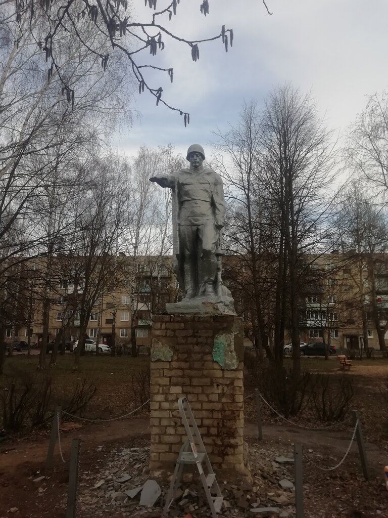 Anıt, heykel Погибшим в Великой Отечественной войне 1941-1945 гг., Nijegorodskaya oblastı, foto