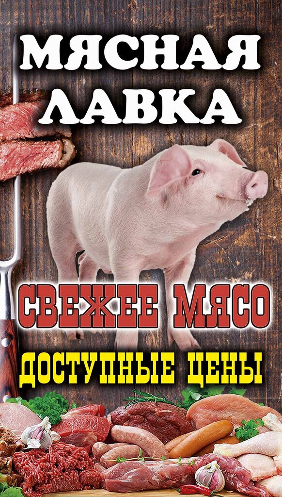 Kasap, şarküteri Мясная лавка, Samarskaya oblastı, foto