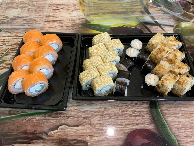 Suşi restoranı Tunec, Moskova, foto