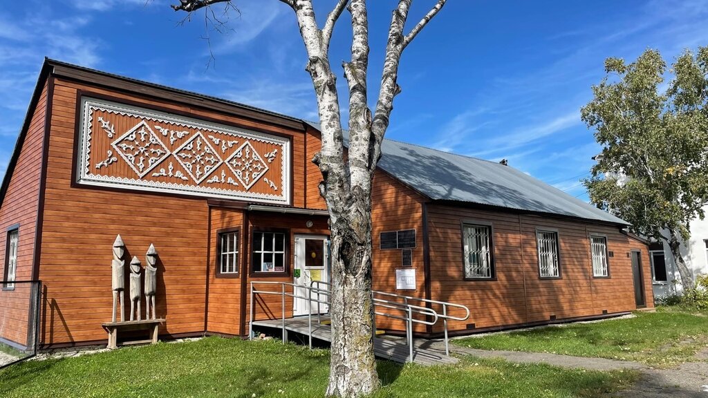 Müzeler ve sanat galerileri Krayevedchesky muzey Nanayskogo munitsipalnogo rayona, Habarovski krayı, foto