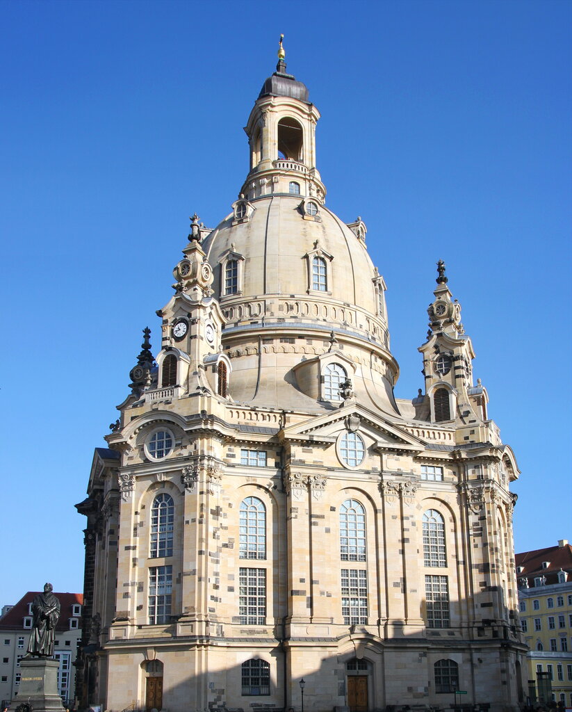 Protestan kilisesi Frauenkirche, Dresden, foto