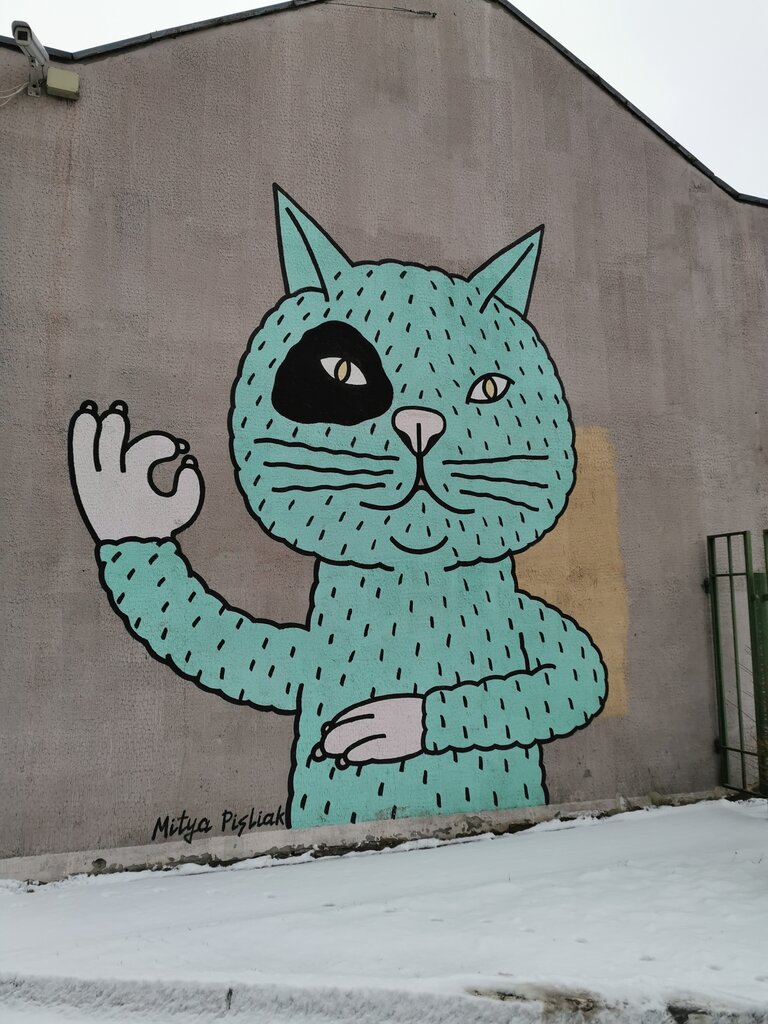 Sokak sanatı Мартовский кот, Minsk, foto