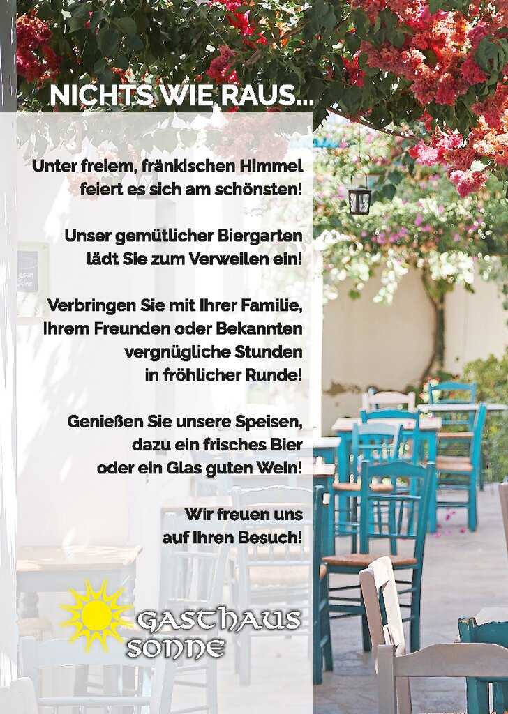 Restoran Gasthaus zur Sonne, Bavyera, foto