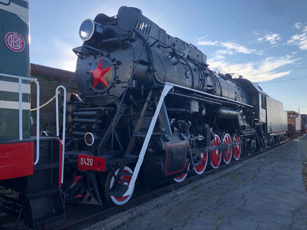 Turistik yerler Музей железнодорожной техники, фондовая площадка Шушары, Saint‑Petersburg, foto