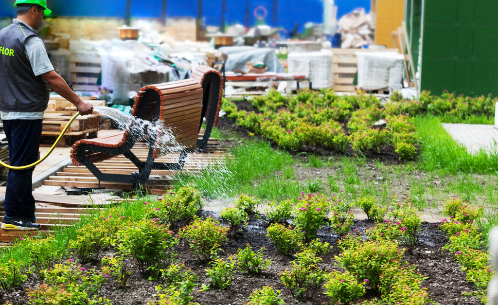 Peyzaj tasarımı ProstoSad, Rostovskaya oblastı, foto