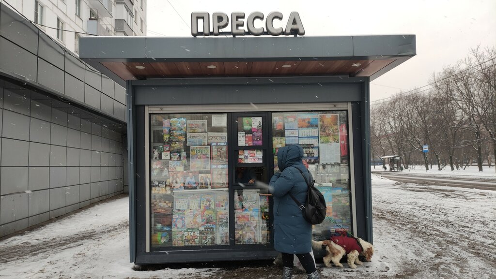 Gazete bayi Печать, Moskova, foto