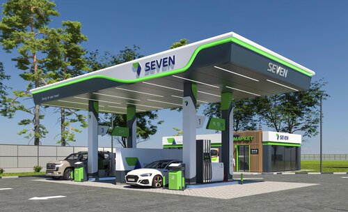Benzin istasyonu Seven, Budennovsk, foto