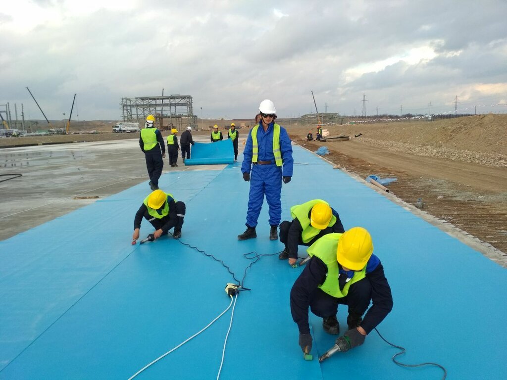 Montaj çalışmaları Bt Geomax, Taşkent eyaleti, foto