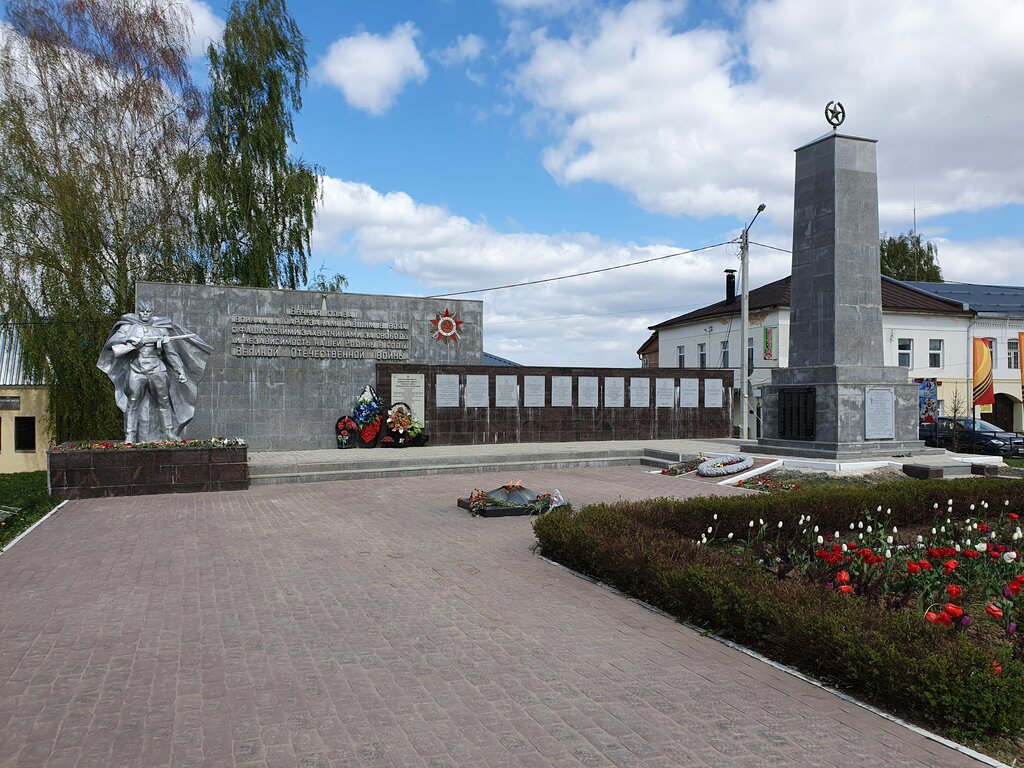 Anıt, heykel Памяти павших Вечный огонь, Borovsk, foto