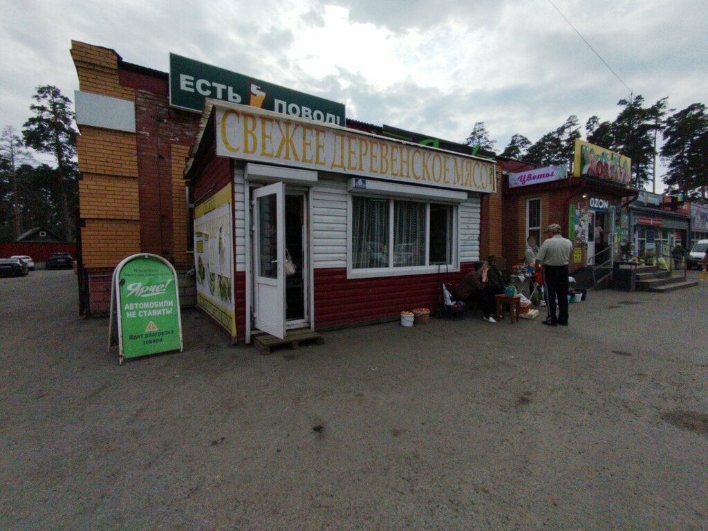 Kasap, şarküteri Свежее деревенское мясо, Tomskaya oblastı, foto