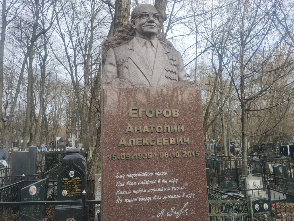 Ünlü kişilerin mezarları Герой Советского Союза Егоров Алексей Александрович 1918-1951, Moskova, foto