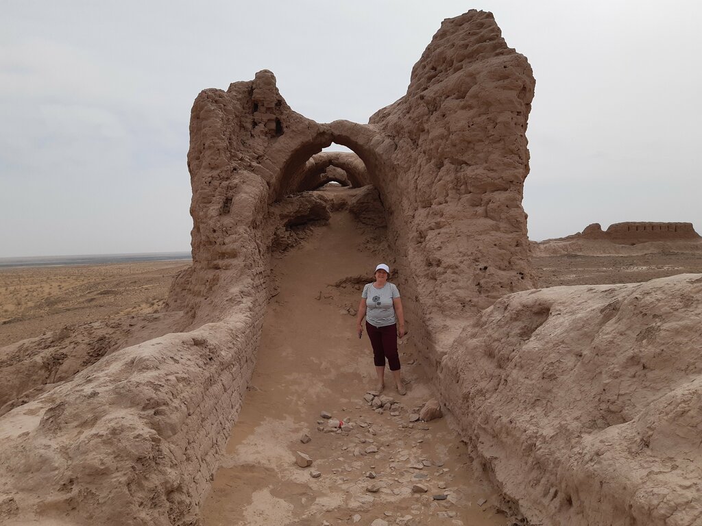 Kamp alanları Ayaz-Kala, Karakalpakistan, foto