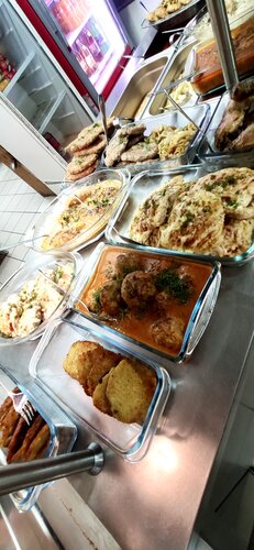 Kantin, yemekhane Lancelot, Mejdureçensk, foto