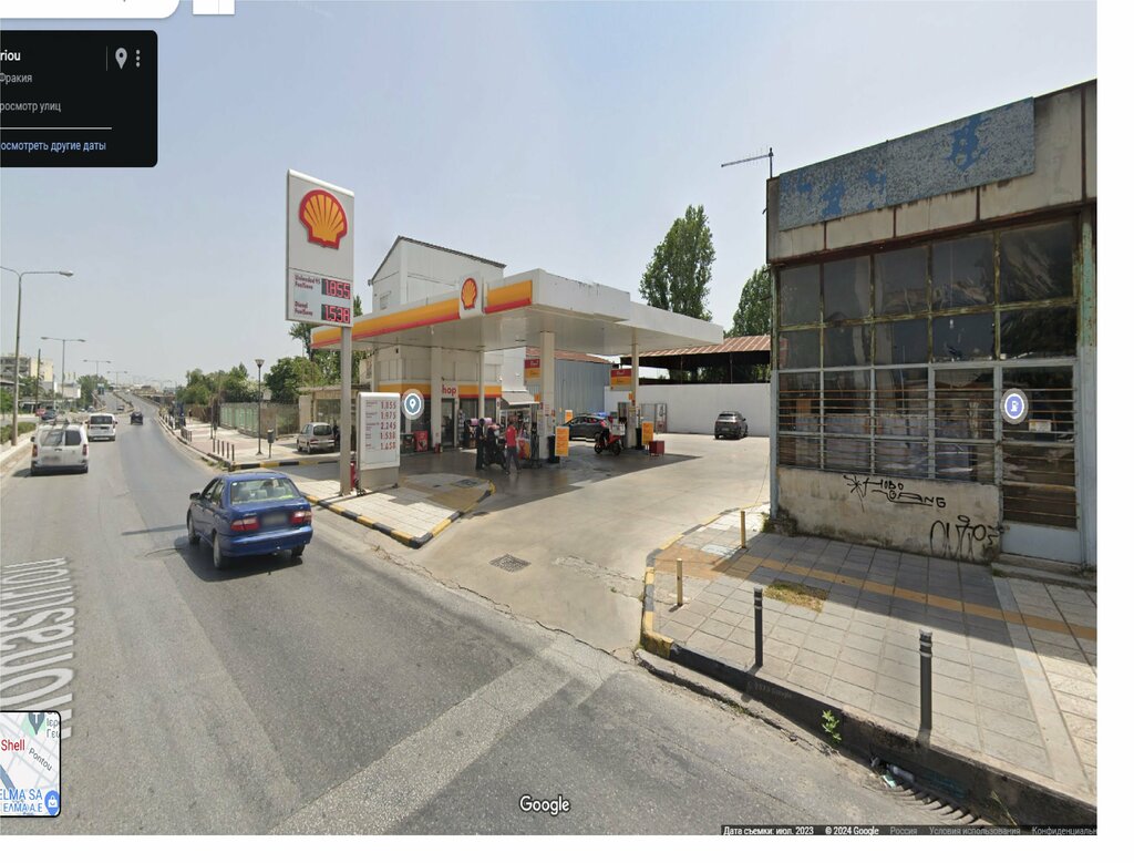 Benzin istasyonu Shell, Selanik (Thessaloniki), foto
