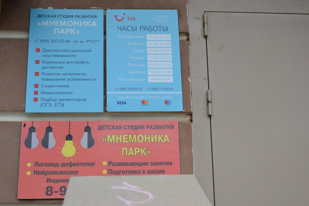 Çocuk gelişim merkezleri Mnemonika Park, Moskova, foto