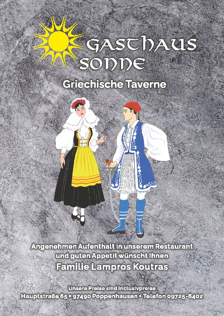 Restoran Gasthaus zur Sonne, Bavyera, foto
