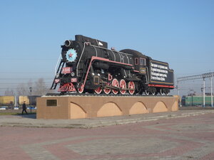 Паровоз Л (Kemerovo — Kuzbass Region, Anzhero-Sudzhensk), teknoloji anıtı  Anjero‑Sudjensk'ten