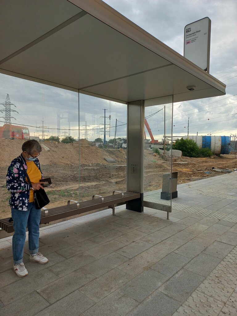 Toplu taşıma durağı Warehouse base, Moskova, foto