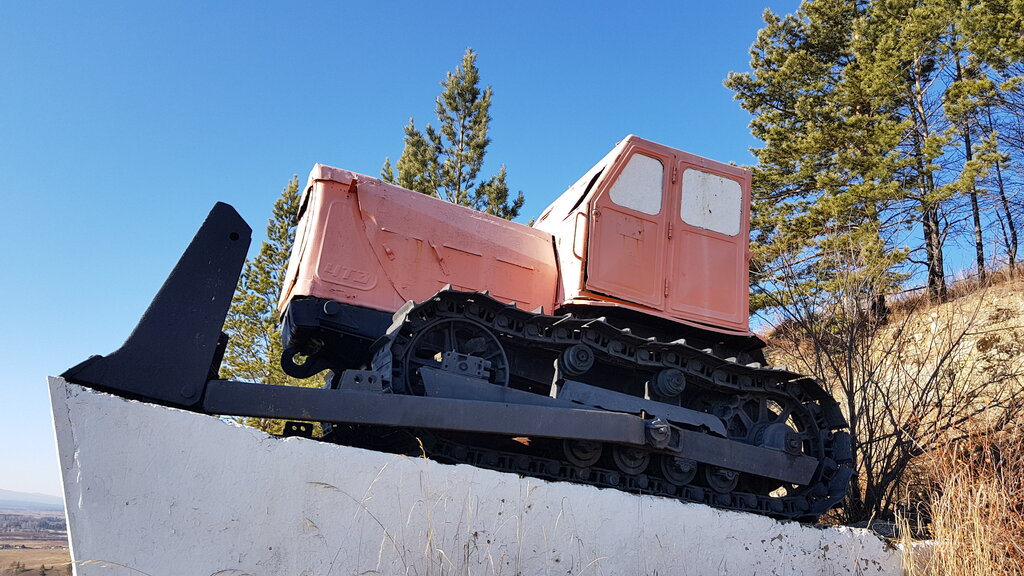 Anıt, heykel Воинам-дорожникам 159-го отдельного дорожно-строительного батальона, Zabaykalski krayı, foto