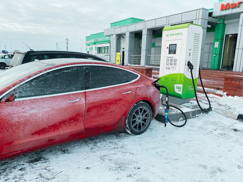 Elektrikli oto şarj istasyonları Зарядная станция, Gomelskaya oblastı, foto