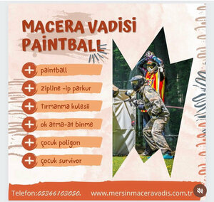 Mersin Macera Vadisi Macera Park - Paintball (Mersin, Yenişehir, 50. Yıl Mah., 2956. Sok., 7), spor ve eğlence merkezi  Mersin'den