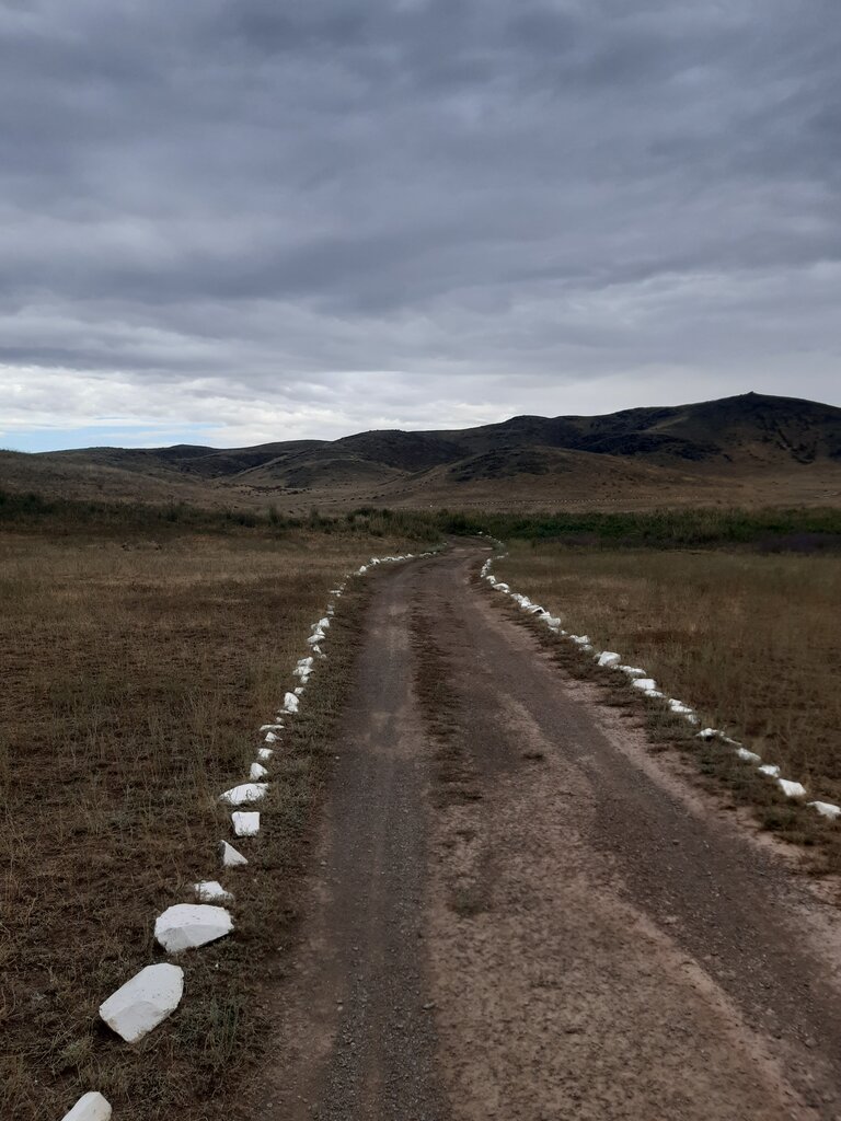 Turistik yerler Petroglyphs of Tanbala Tas, Almatı eyaleti, foto