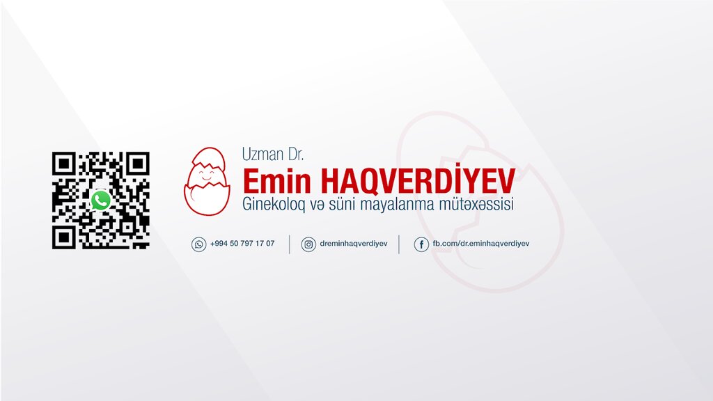 Jinekoloji kliniği Dr. Emin Haqverdiyev ginekoloq cerrah suni mayalanma mutexessisi, Bakü, foto