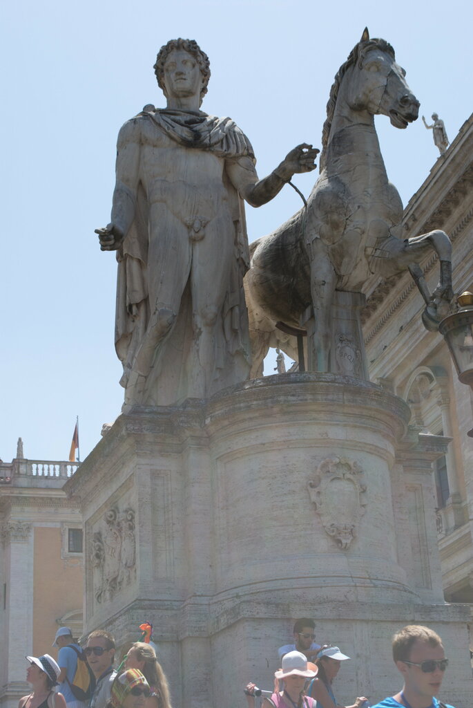 Anıt, heykel Polluce, Roma, foto