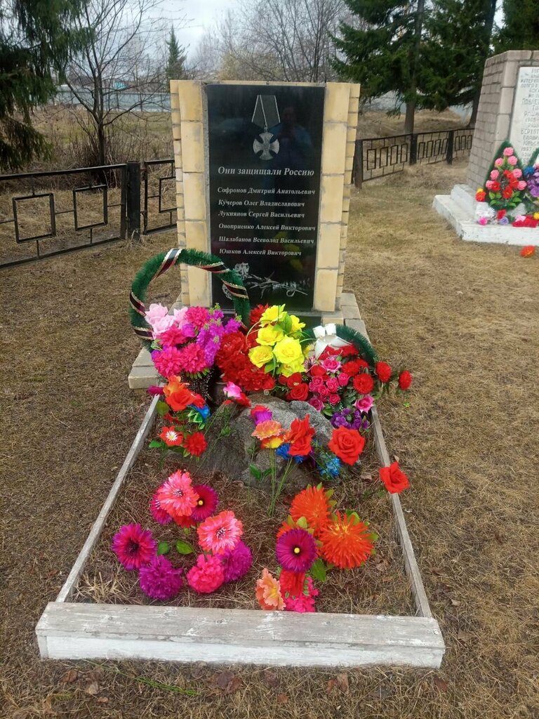 Anıt, heykel Обелиск воинам-землякам, погибшим на Северном Кавказе, Omskaya oblastı, foto