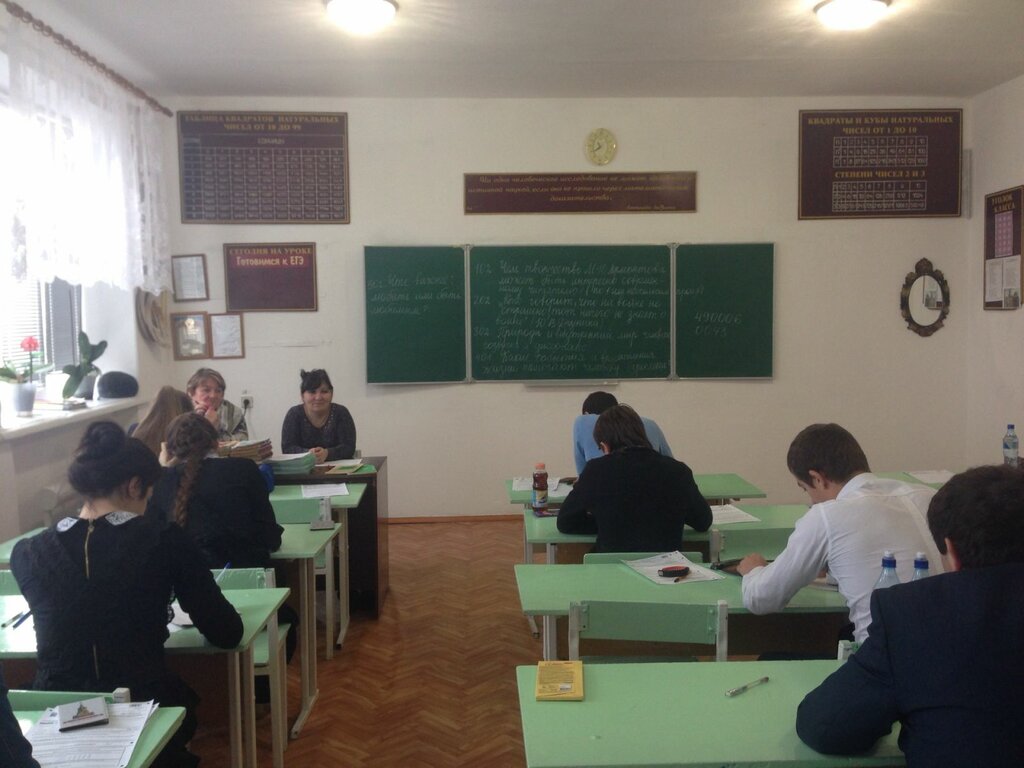 Fen lisesi, sosyal bilimler lisesi Gimnaziya № 6 im. A. S. Pushkina, Mkou, Kizlyar, foto