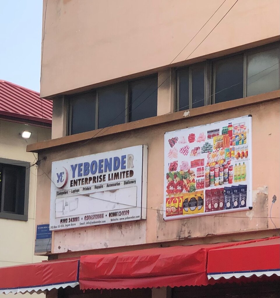 Elektronik ofis ekipmanları sarf malzemeleri Yeboender Enterprise, Akra, foto