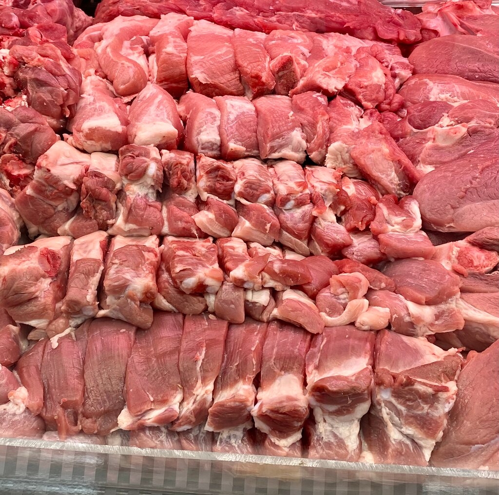 Kasap, şarküteri Meat sovhoz, Saint‑Petersburg, foto