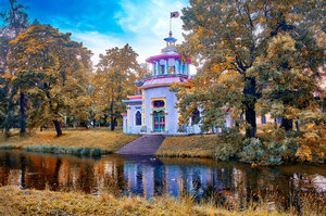 Скрипучая беседка (St. Petersburg, Pushkin, Yekaterininskiy park), turistik yerler  Puşkin'den